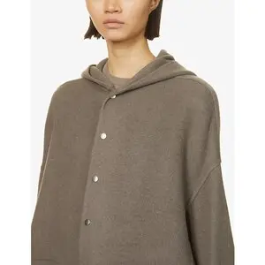 Rick Owens Peter Snap-front Cashmere Coat