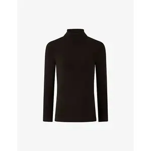 JOSEPH High-neck Stretch Silk-blend Jumper