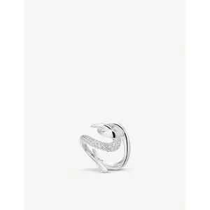 SHAUN LEANE Hook Sterling And Diamond Ring - Silver