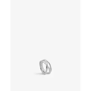 Monica Vinader Nura Cross Over Ring - Sterling Silver