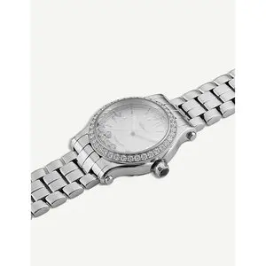 Chopard Happy Sport Medium Stainless Steel And Diamond Watch