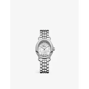 Chopard Happy Sport Oval Diamond Watch - Rose Gold