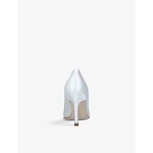 Manolo Blahnik Hangisi 70 Crystal-embellished Satin Courts