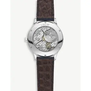 Chopard L.u.c Xps Stainless Steel And Leather Watch - One-color