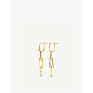 Monica Vinader Alta Cap Charm Cocktail Link Earrings - 18 Ct Gold