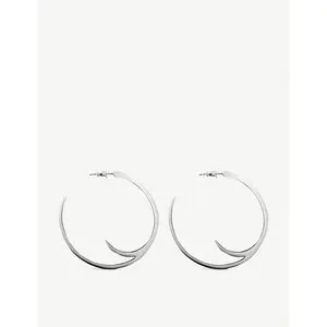 SHAUN LEANE Cat Claw Sterling Hoop Earrings - Silver