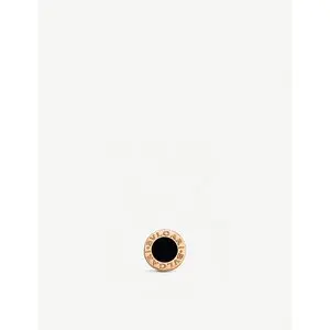BVLGARI 18ct Rose Gold And Onyx Single Stud Earring - One-color