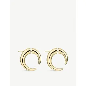 SHAUN LEANE Quill Talon Hoop Earrings - Yellow Gold Vermeil