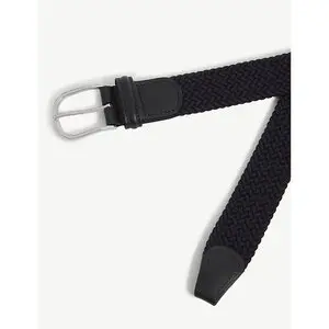 Anderson's Elasticated Woven Belt - Navy