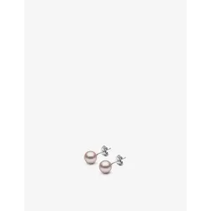 Yoko London 18ct White-gold And Freshwater-pearl Stud Earrings - White Gold