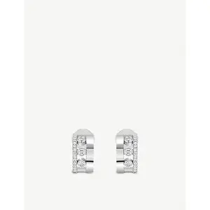 Messika Romane Diamond And Mini Earrings - White Gold