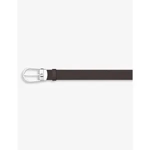 Montblanc Horseshoe Reversible Leather Belt - One-color