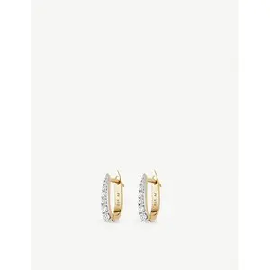 MISSOMA Pavé Claw Huggie Earrings - Gold