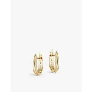 MISSOMA Plain Claw 18ct-plated Vermeil Sterling Silver Huggie Earrings - Gold