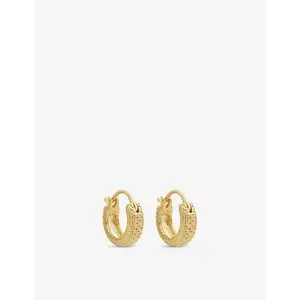 Monica Vinader Heirloom 18ct Yellow- Vermeil Huggie Earrings - Gold