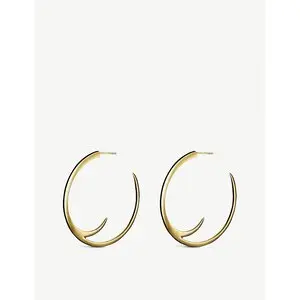 SHAUN LEANE Cat Claw Vermeil Hoop Earrings - Gold