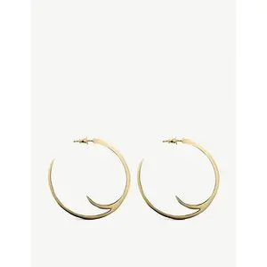 SHAUN LEANE Cat Claw Vermeil Hoop Earrings - Gold