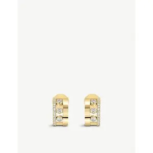 Messika Romane 18ct Yellow Gold And Diamond Mini Earrings - Pink Gold