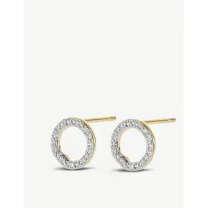Monica Vinader Riva Circle Stud Earrings