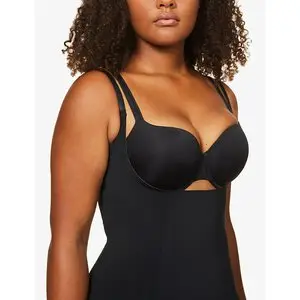 Spanx Sculpt™ Oncore Open-bust Mid-thigh Bodysuit - Very Black