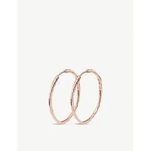 Monica Vinader Siren Large Hoop Earrings - 18ct Rose Gold