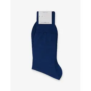 Falke No3 Wool-silk Socks - 6000 Royal Blue