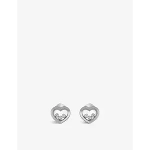 Chopard Happy Diamonds 18ct Heart Earrings - White Gold