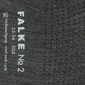 Falke No. 2 Silk Socks - 3705 Asphalt