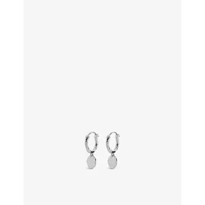 Monica Vinader Sterling Siren Muse Disc Mini Drop Earrings - Silver