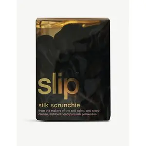 Slip Slip Pack Of Three Silk Scrunchies Black