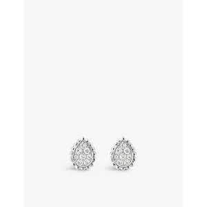 Boucheron Serpent Bohème Diamond Stud Earrings - Silver