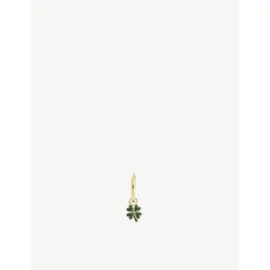 WILHELMINA GARCIA Clover 18ct Yellow Gold-plated Sterling Silver Single Hoop