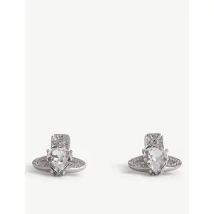 VIVIENNE WESTWOOD Ariella Orb Stud Earrings - Crystal/rhodium
