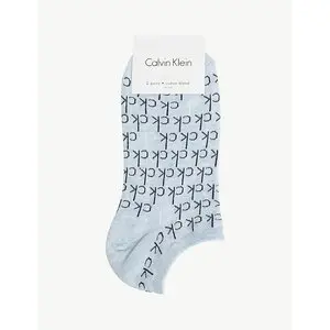 Calvin Klein Callie Logo Socks Pack - 98 Cham Htr/dneim Htr