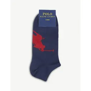 Polo Ralph Lauren Trainer Socks Pack Of Three - Navy