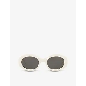 Celine Cl40194u Oval Sunglasses - White