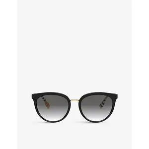 Burberry Phantos-frame Acetate Sunglasses - Black