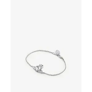 VIVIENNE WESTWOOD Ariella Rhodium-plated Swarovski Crystal Bracelet - Rhodium Crystal