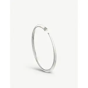 SHAUN LEANE Tusk Sabre Diamond And Sterling Bangle - Silver
