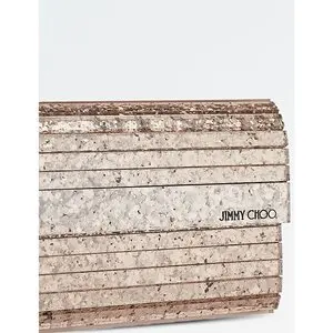 JIMMY CHOO Sweetie Glitter Acrylic Clutch - Ballet Pink