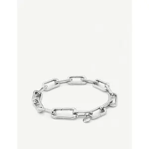 Monica Vinader Alta Capture Charm Link Bracelet - Silver