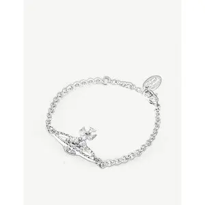 VIVIENNE WESTWOOD Mayfair Bas Relief Bracelet - Crystal/rhodium