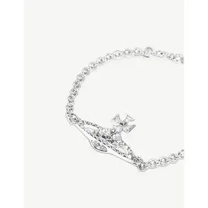 VIVIENNE WESTWOOD Mayfair Bas Relief Bracelet - Crystal/rhodium