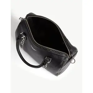 Zadig&Voltaire Sunny Studded Leather Bowling Bag - Noir