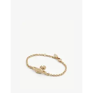 VIVIENNE WESTWOOD Mayfair Orb Chain Bracelet Crystal Ab/gold