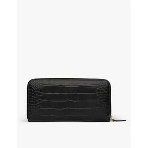 Whistles Crocodile-embossed Leather Purse