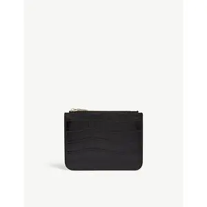 Maje Suzon Croc-embossed Leather Card Case - Selfridges Says