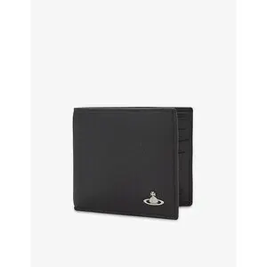 VIVIENNE WESTWOOD Milano Grained Leather Billfold Wallet - Black