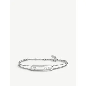 Messika Move Classique Diamond And 18ct Gold Bracelet - White