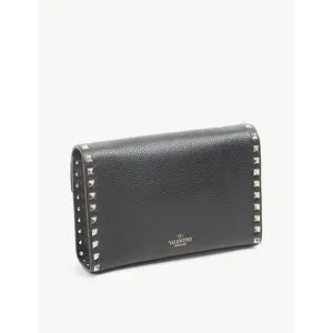 Valentino Garavani Rockstud Leather Satchel - Black
